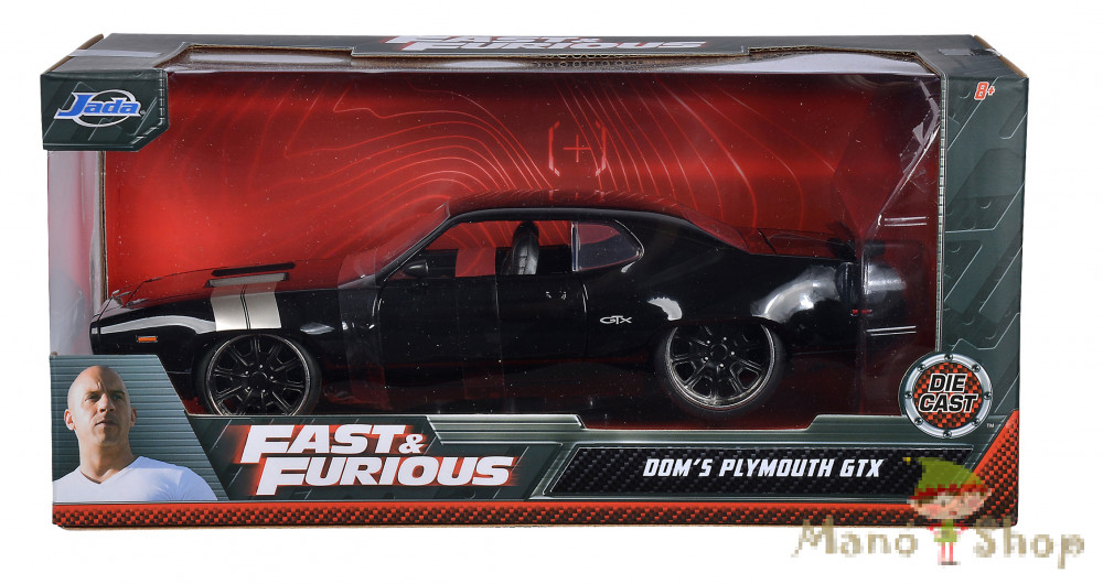 Fast & Furious Dom's Plymouth GTX - Jada Toys - ManóSho