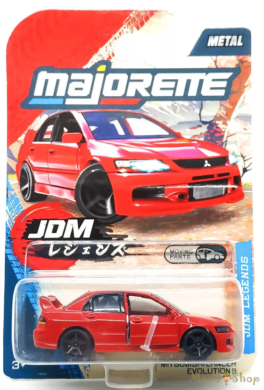 Majorette - JDM Legends - Mitsubishi Lancer Evolution - Manó